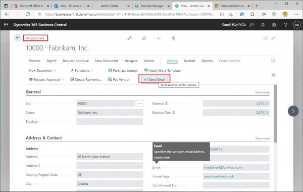 Send mail entities using word templates as body or attachment #1 | IT長のネタ帳